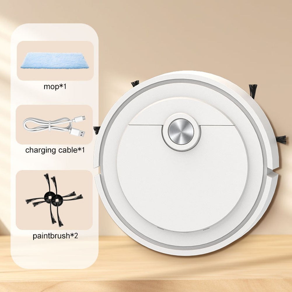 Smart Robot Vacuum Cleaner 3-in-1 Sweeping Suction Mopping Automatic ...