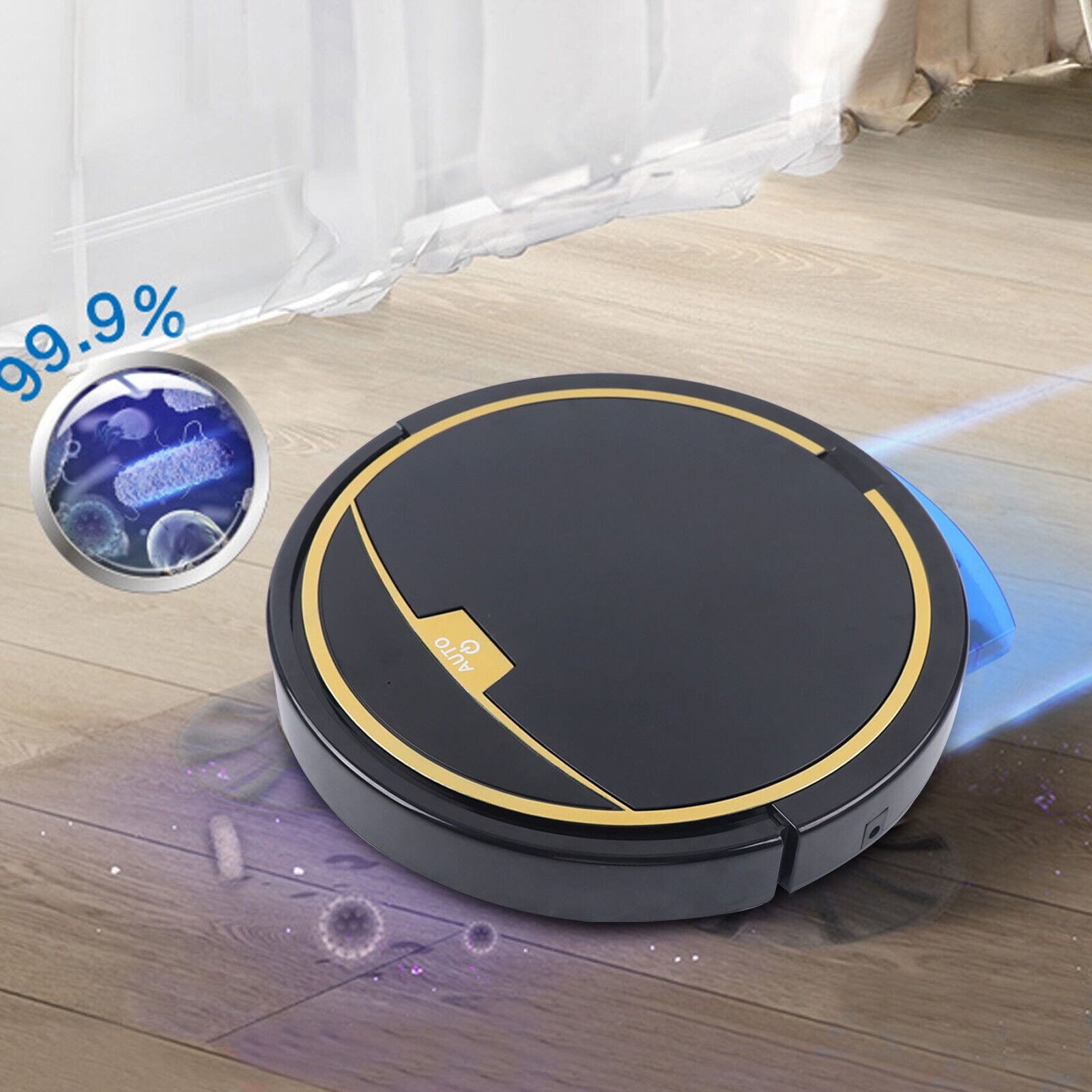 Smart Robot Wet Floor Mop Cleaner Sweep Carpet 3 in 1 Rechargeable ...