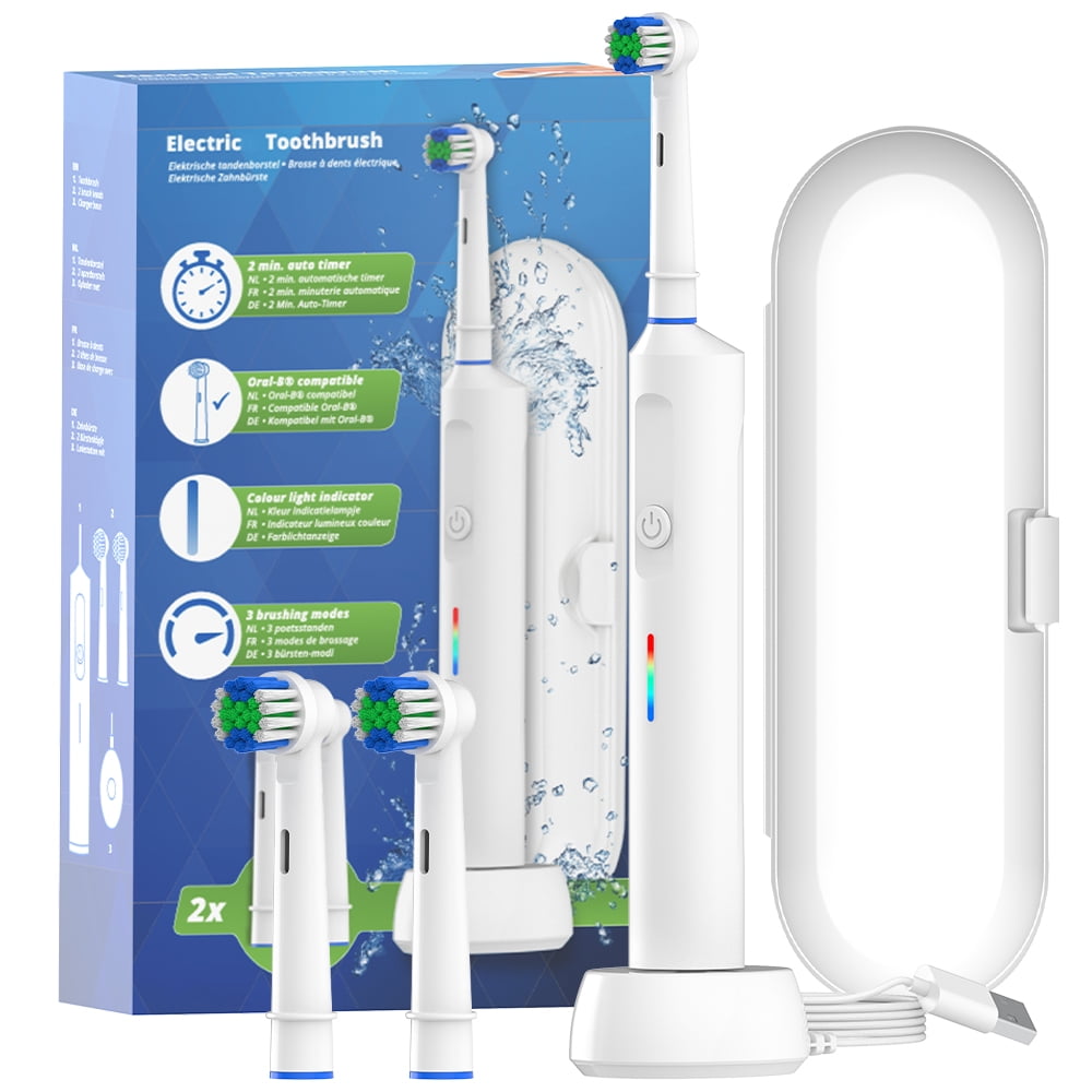 Smart Rotating Electric Toothbrush, Rechargeable Electric Rotation ...