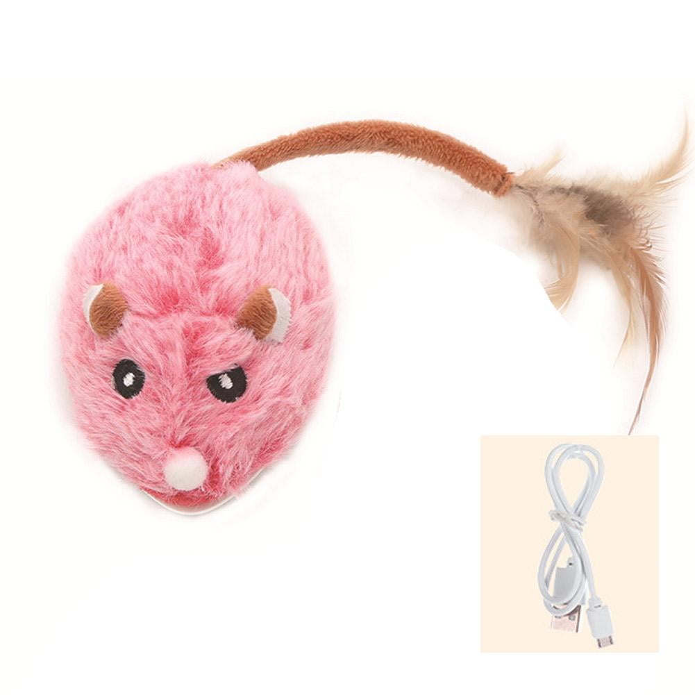 Smart Running Mouse Cat Toy Interactived Moving Electric Cats Teaser ...