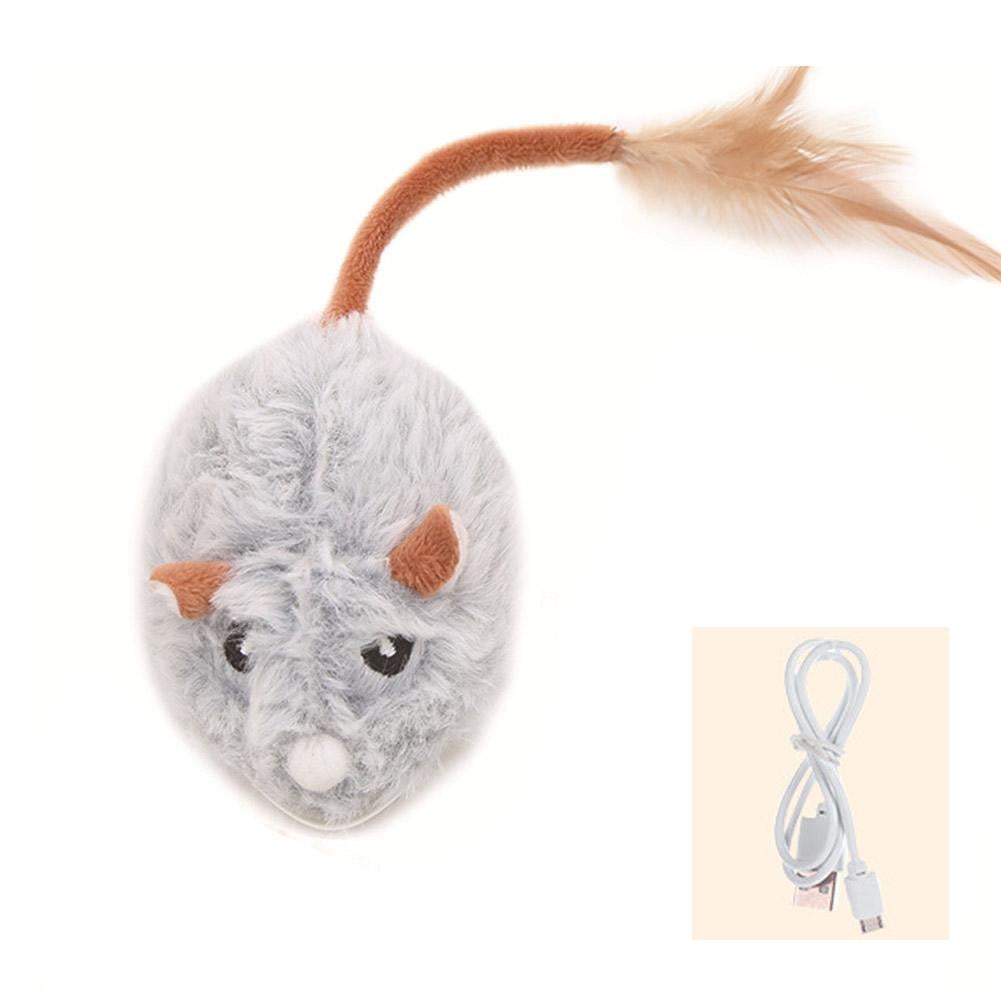 Smart Running Mouse Cat Toy Interactived Moving Electric Cats Teaser ...