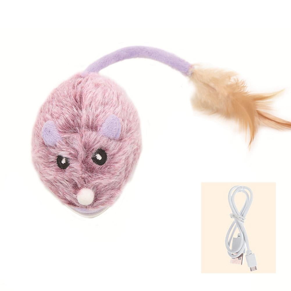 Smart Running Mouse Cat Toy Interactived Moving Electric Cats Teaser ...