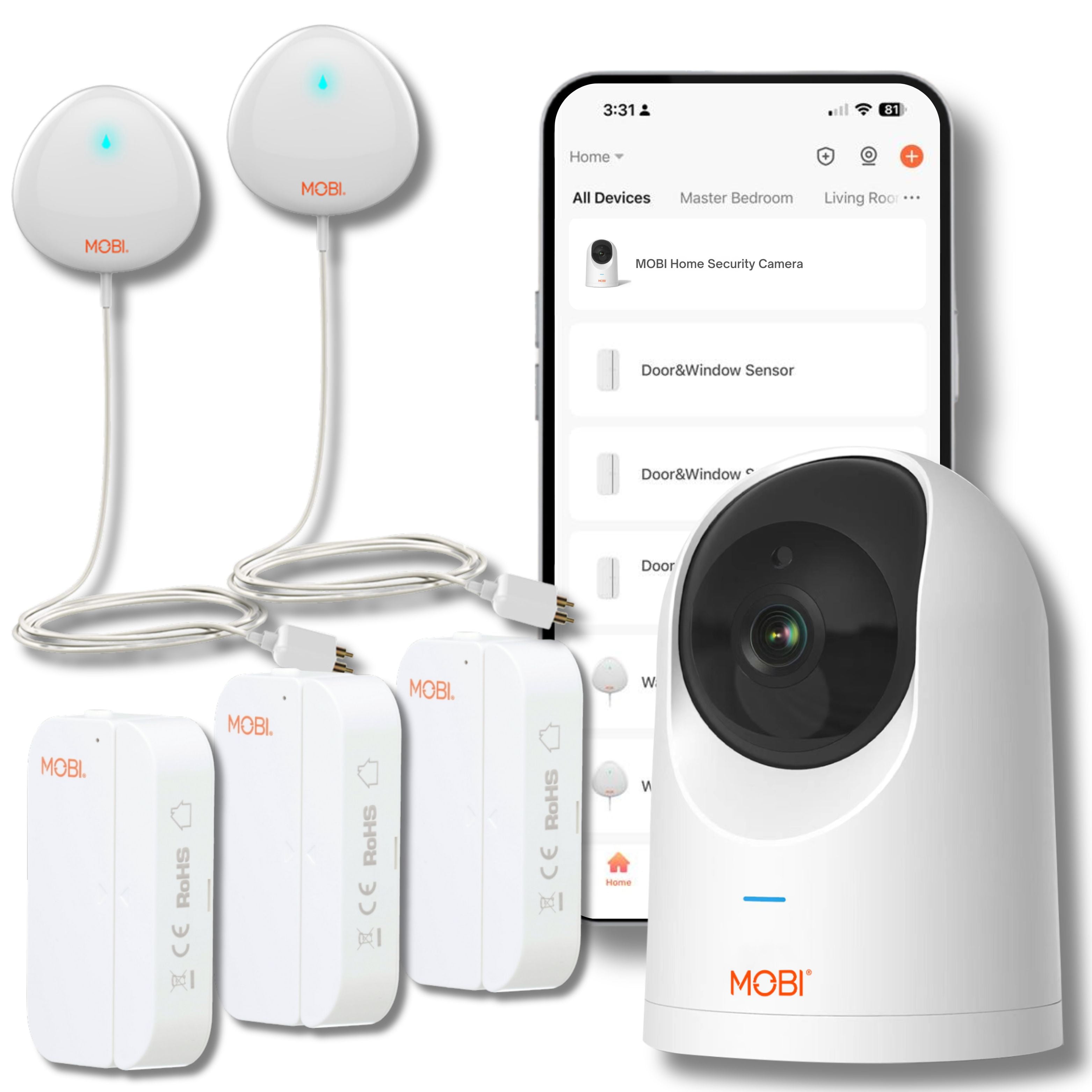 Smart SafeGuard Alzheimer's Security Bundle: 1 x Camera, 3 x Door ...