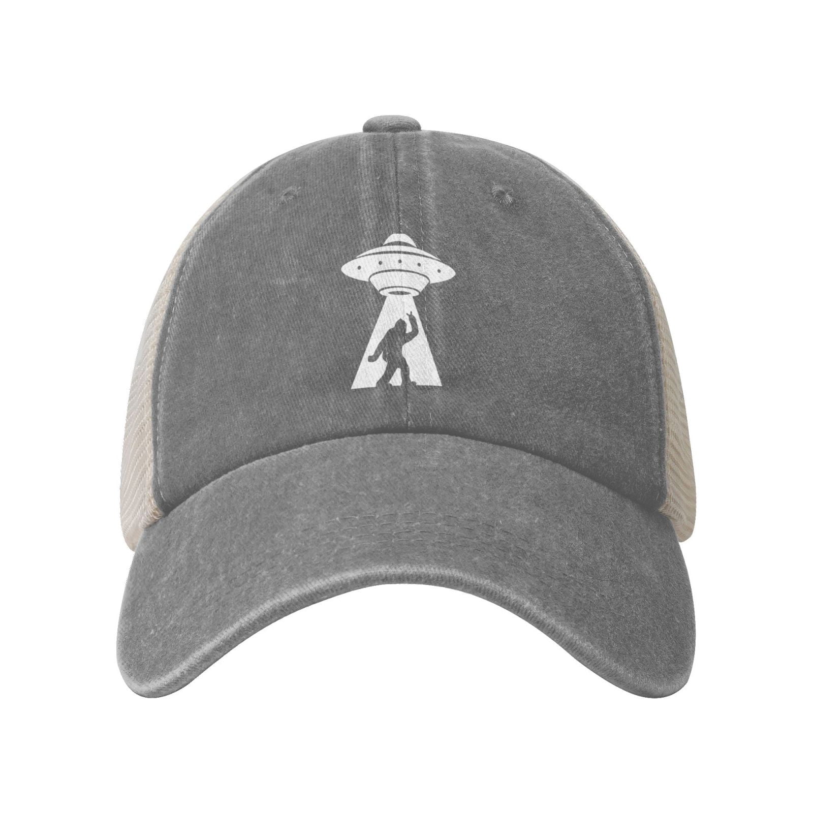 Smart-Sasquatch Ufo Unisex Cowboy Mesh Baseball Cap Adjustable Vintage ...