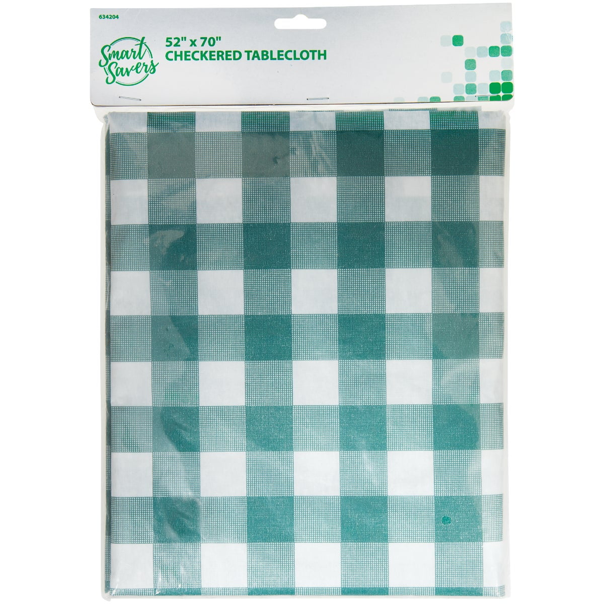 Smart Savers 52x70 Checker Tablecloth PT301-G Pack of 12 - Walmart.com