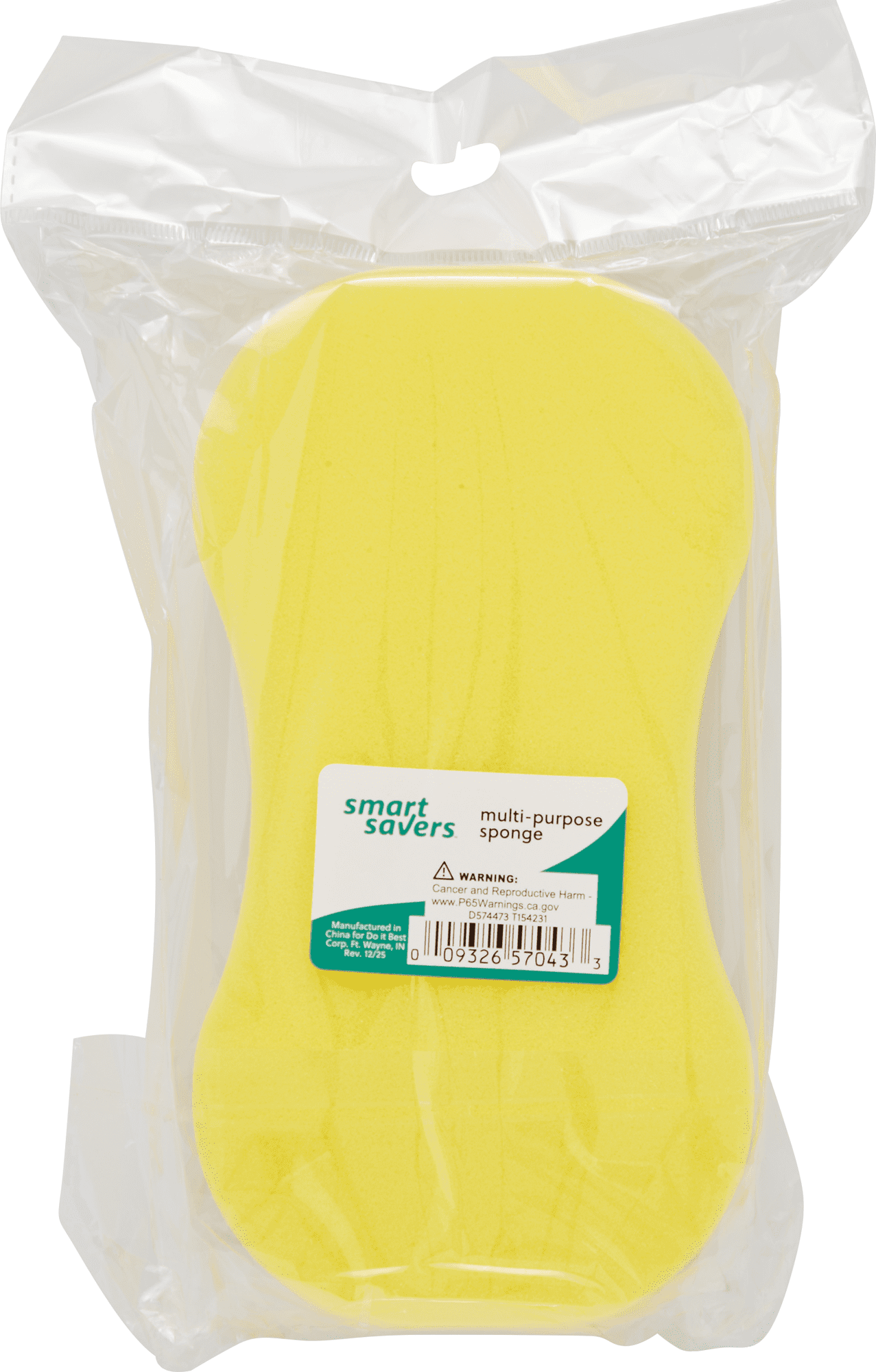 Smart Savers Multi-Purpose Sponge - Single Pack — Residential Use ...