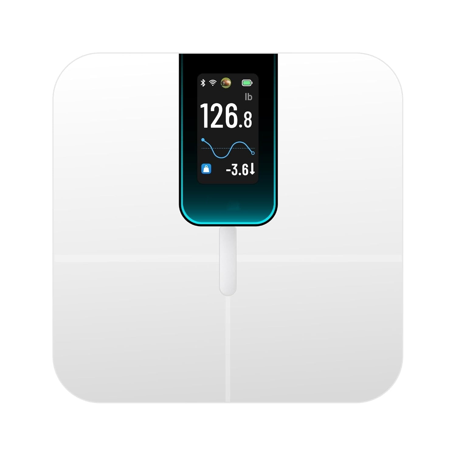 Smart Scale with 4.3" Color Display, Digital Bathroom Scale for Body ...