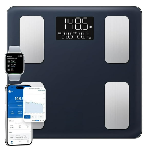 Smart Scale for Body Weight and Fat, Digital Bathroom Weight Scales ...