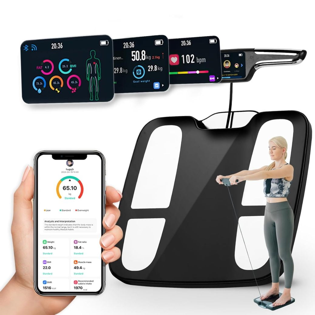 Smart Scale for Body Weight and Fat Percentage, FSA & HSA Eligible, 8-Electrode High Precision ...