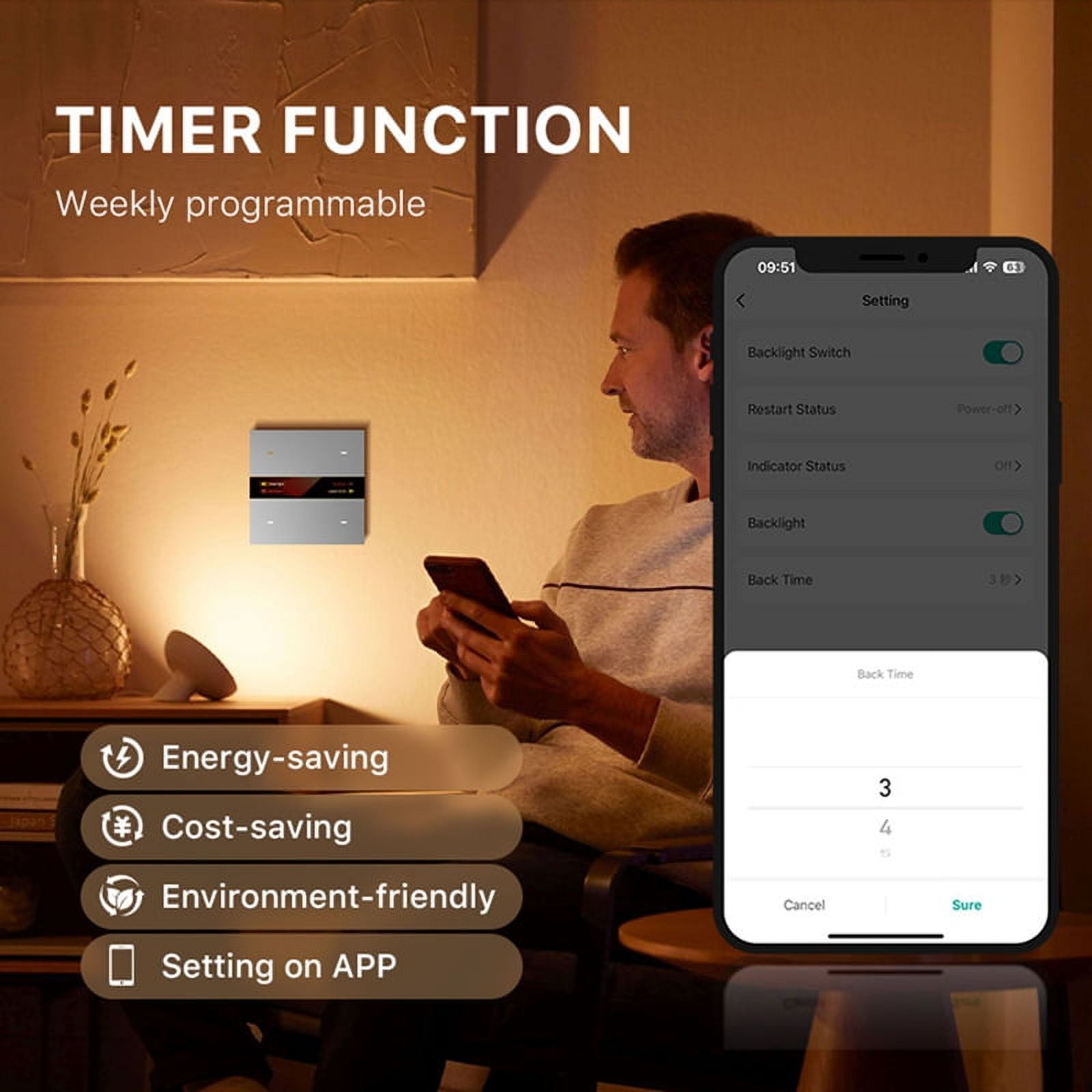 Smart Scene Switch Light Smart Scene Control Switch Panel Smart Socket ...