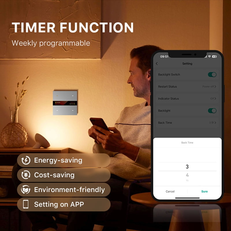 Smart Scene Switch Light Smart Scene Control Switch Panel Smart Socket ...