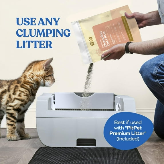 Smart Self-Cleaning Cat Litter Box Wide Opening 2.4G WiFi/App Control ...