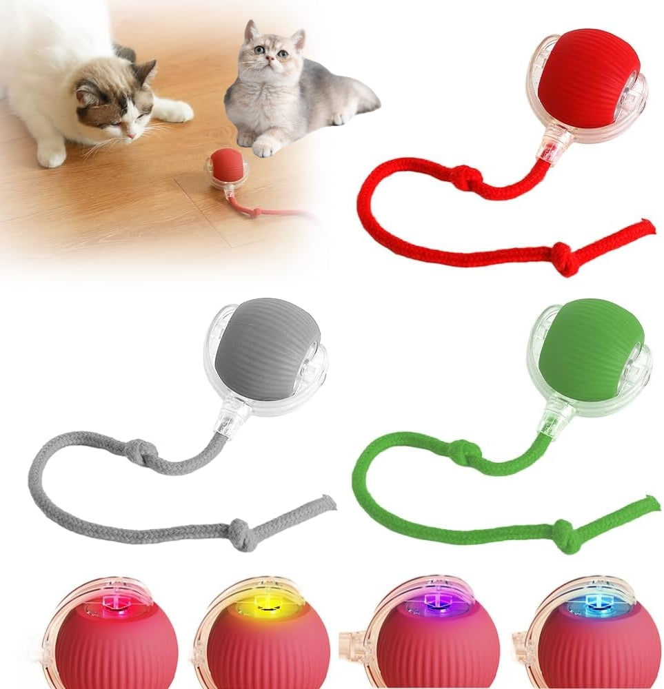 Smart Self Rolling Ball, Interactive Cat Toys Rolling Ball, Interactive Self Moving Balls Toys ...
