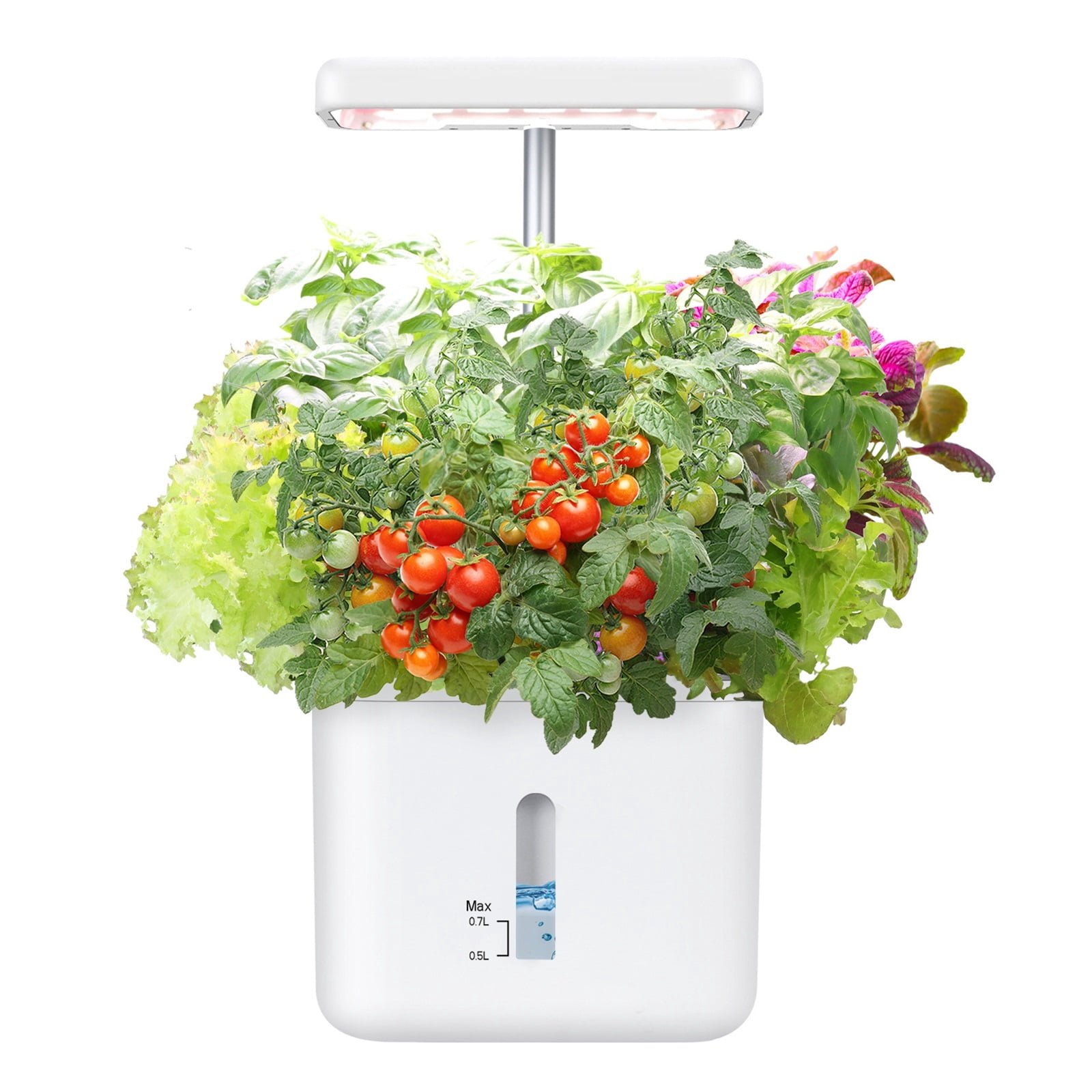 Smart Self-Watering Planter with LED Grow Light, Indoor Hydroponic ...