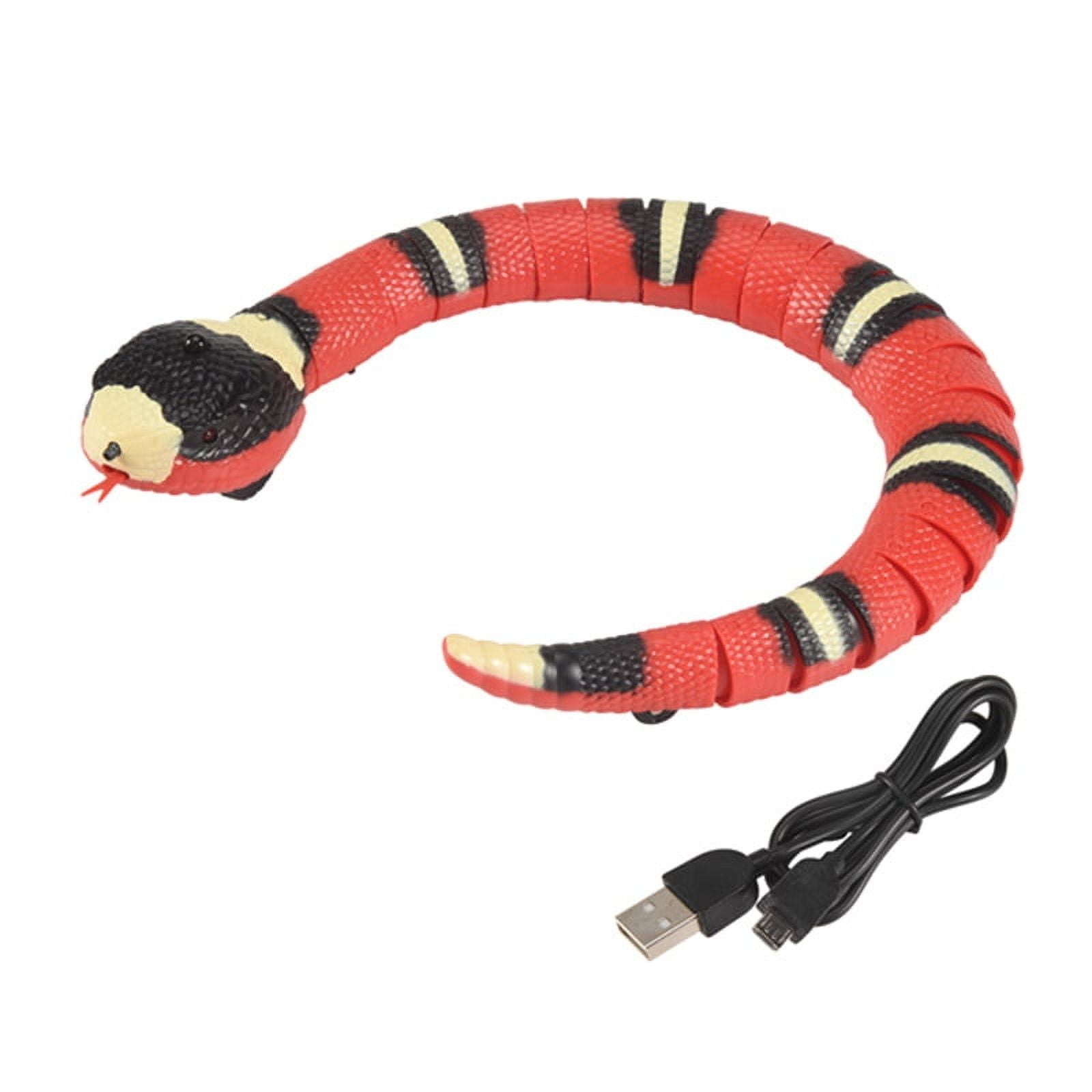 Smart Sensing Snake Toy,Cat Interactive Toys USB Rechargeable Realistic ...
