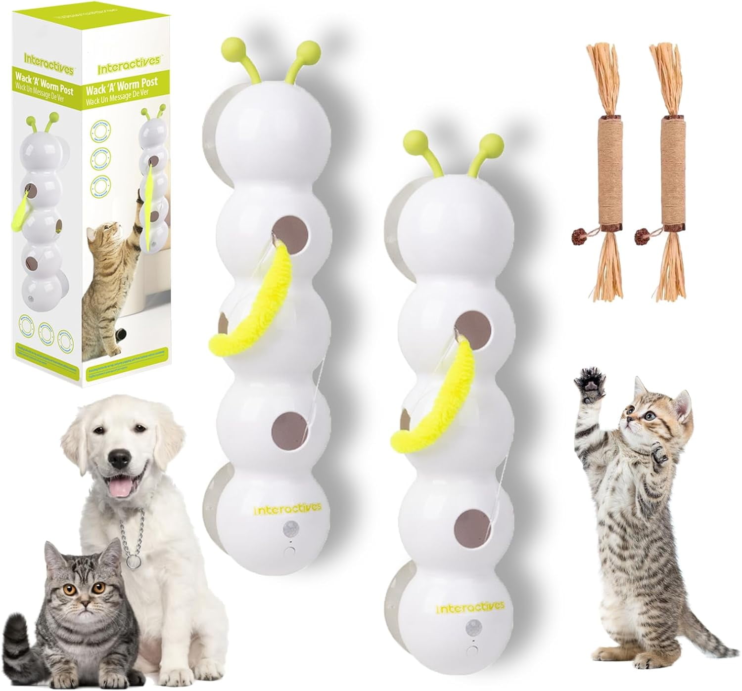 Smart Sensor Cat Toy, with Light-Sensing Intelligent Start and Stop, Caterpillar Smart Cat Toy ...