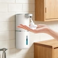 Smart Sensor Foaming Soap Dispenser, Automatic Wall-Mounted and Desktop ...