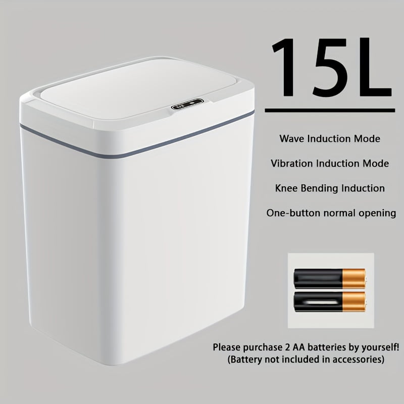 [Smart Sensor Trash Can] 15L Quiet Close Smart Sensor Trash Can - Odor ...