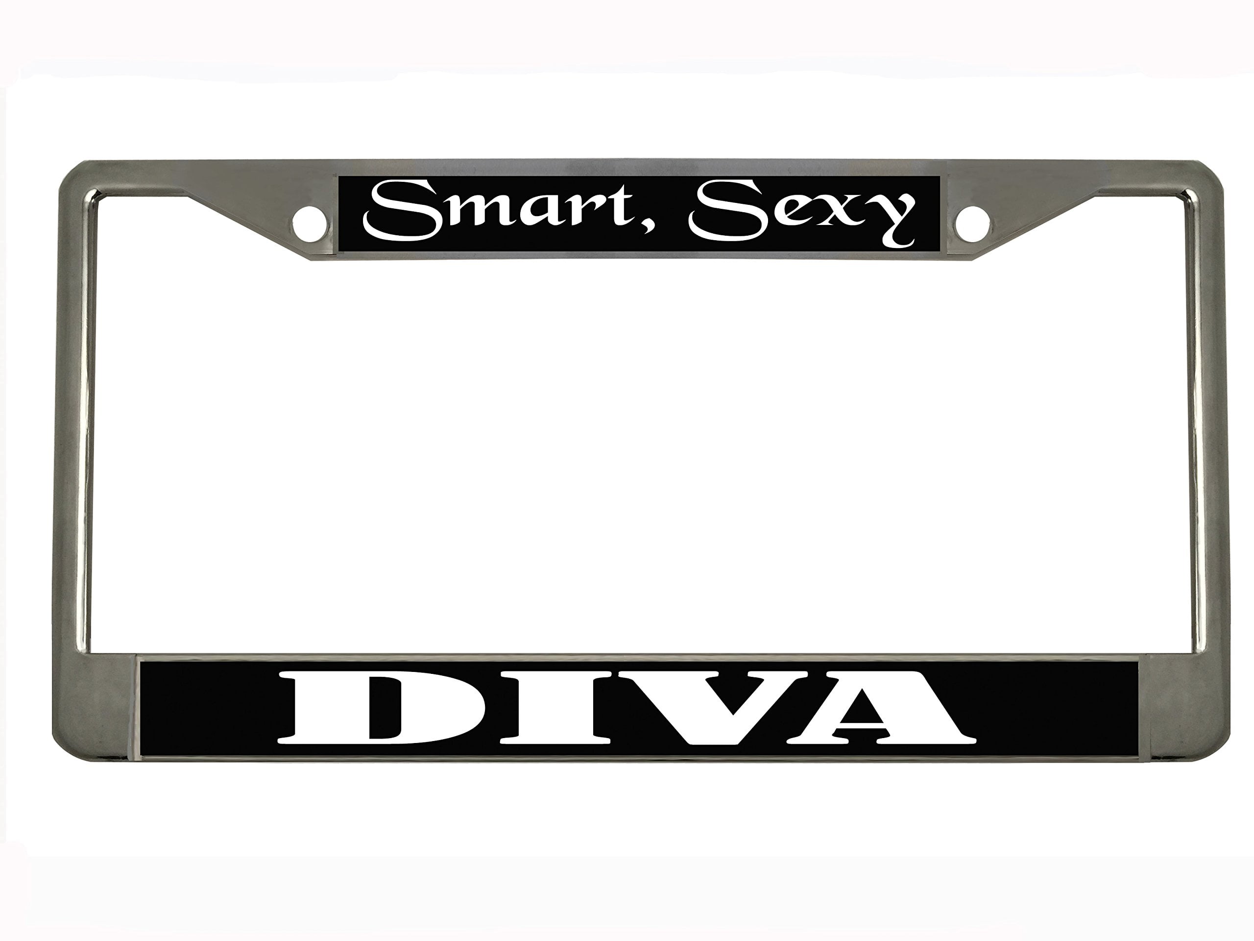 Smart Sexy Diva Style Metal License Plate Frame Personalized/Car ...