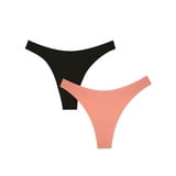 Smart & Sexy Women's Naked Dip Front Thong, 2-Pack, Style-SA1413S ...