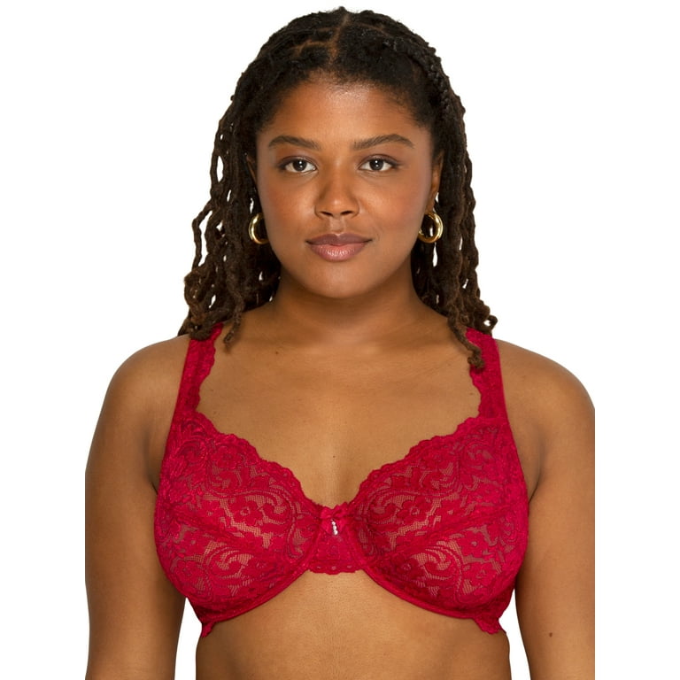 Smart Sexy Women s Plus Size Signature Lace Unlined Underwire Bra with Added Support Walmart