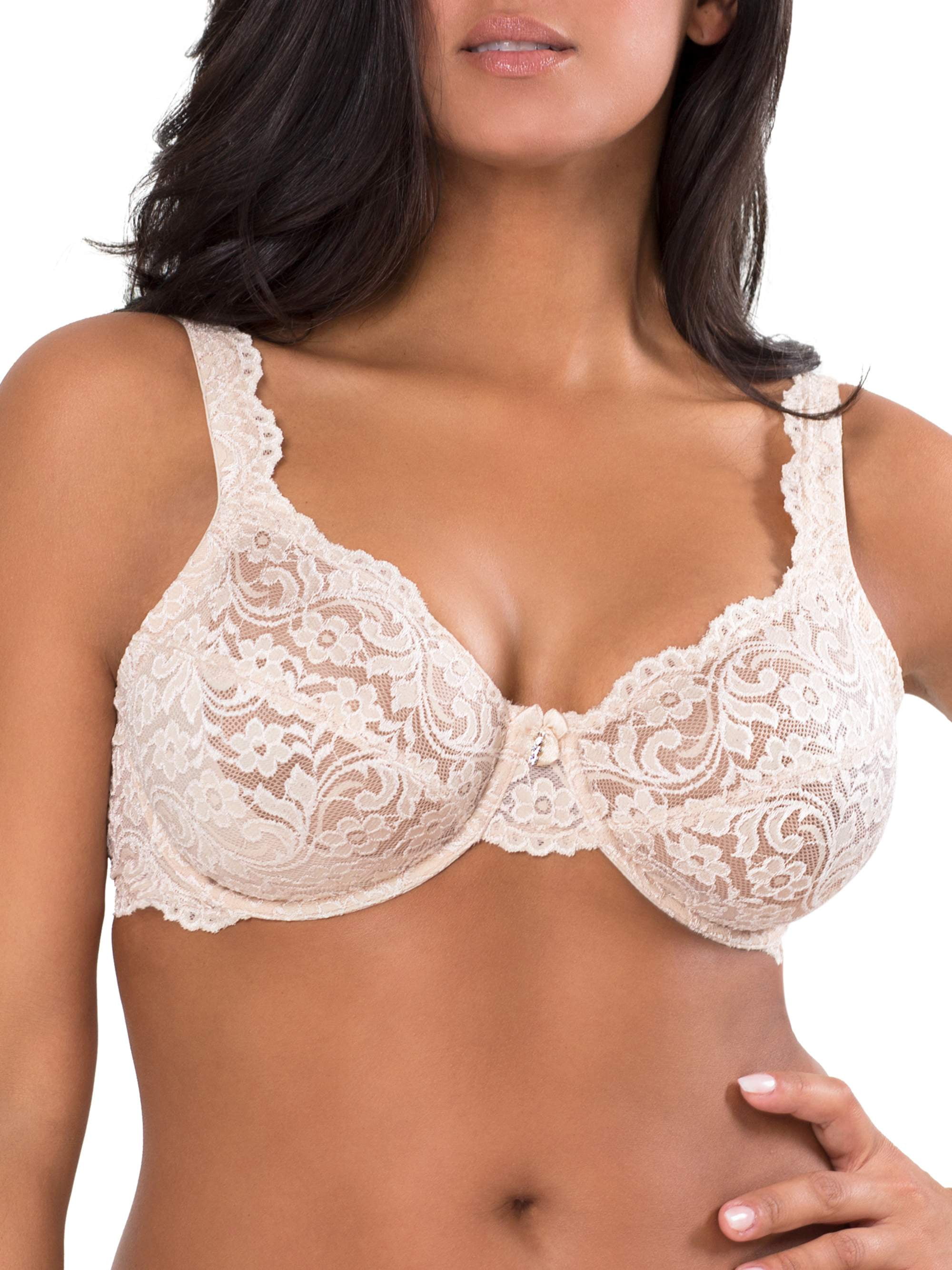 Smart And Sexy Womens Plus Size Signature Lace Unlined Underwire Bra