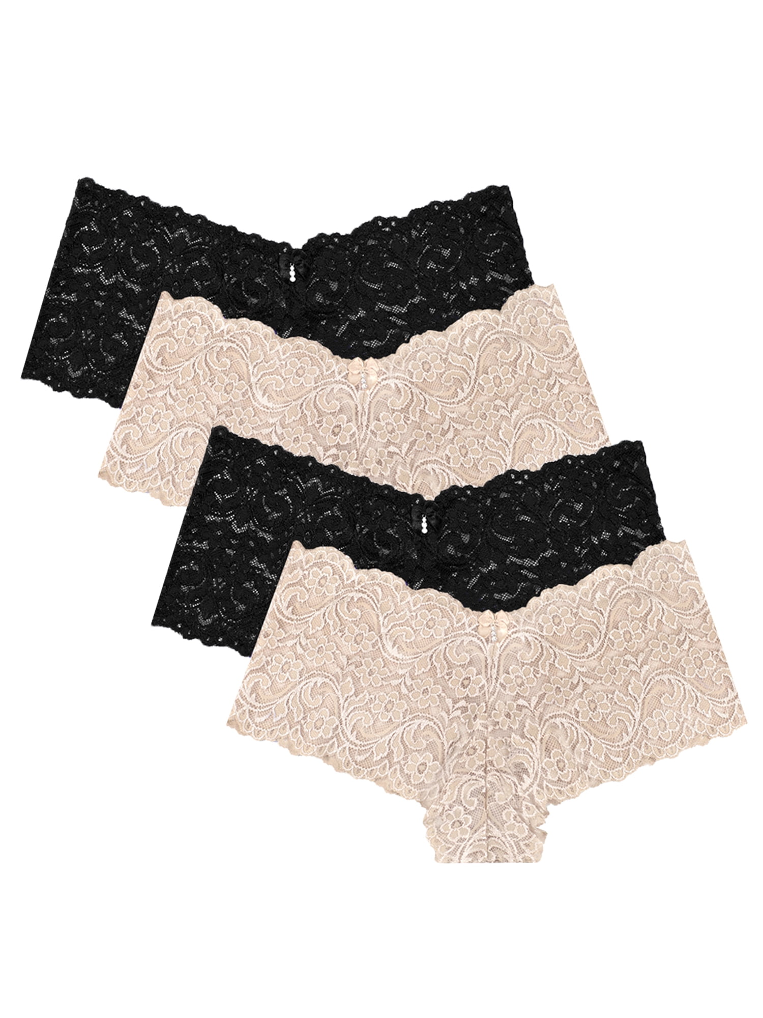 Smart & Sexy Women's Signature Lace Cheeky Panty, 4-Pack - Walmart.com