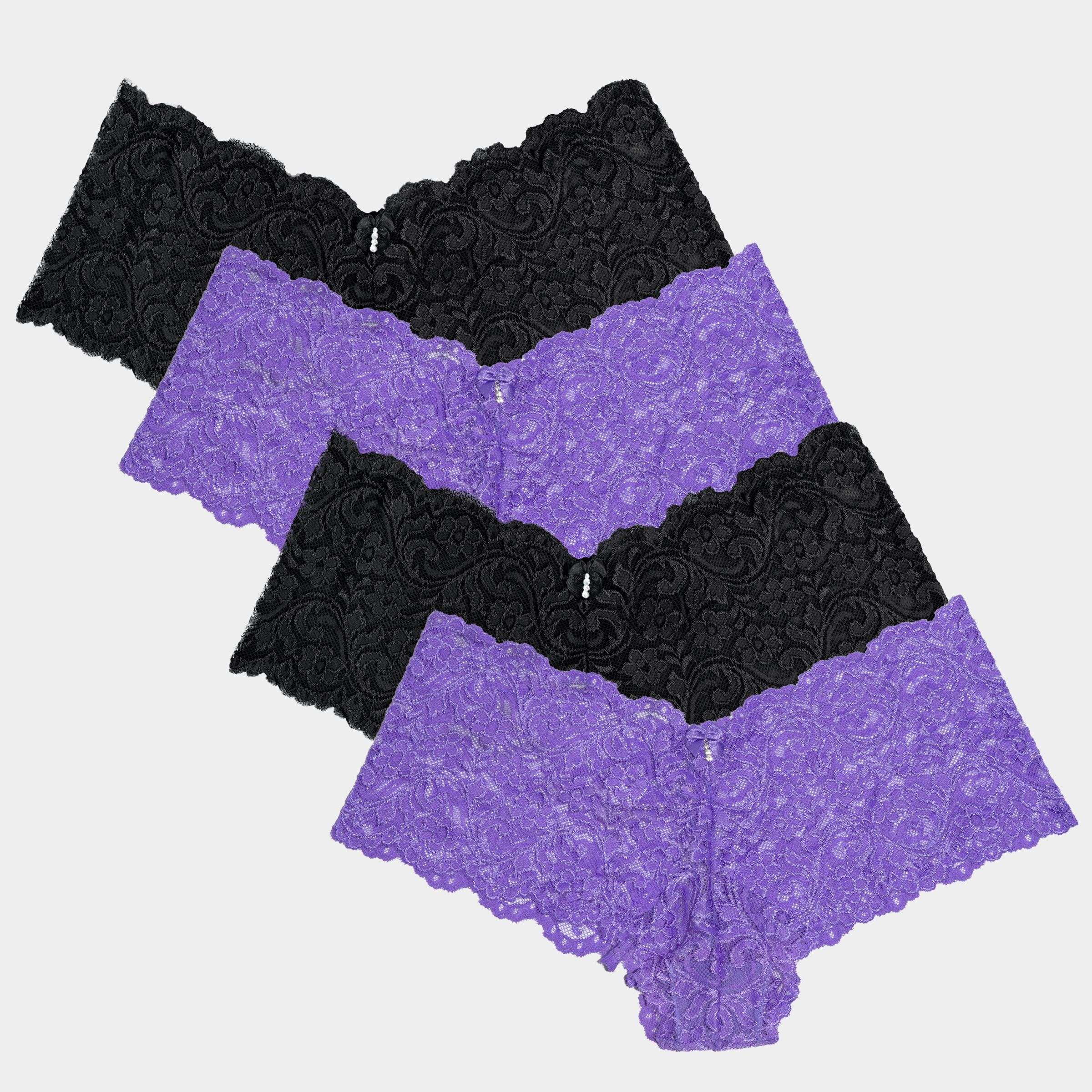 Smart & Sexy Women's Signature Lace Cheeky Panty, 4-Pack - Walmart.com