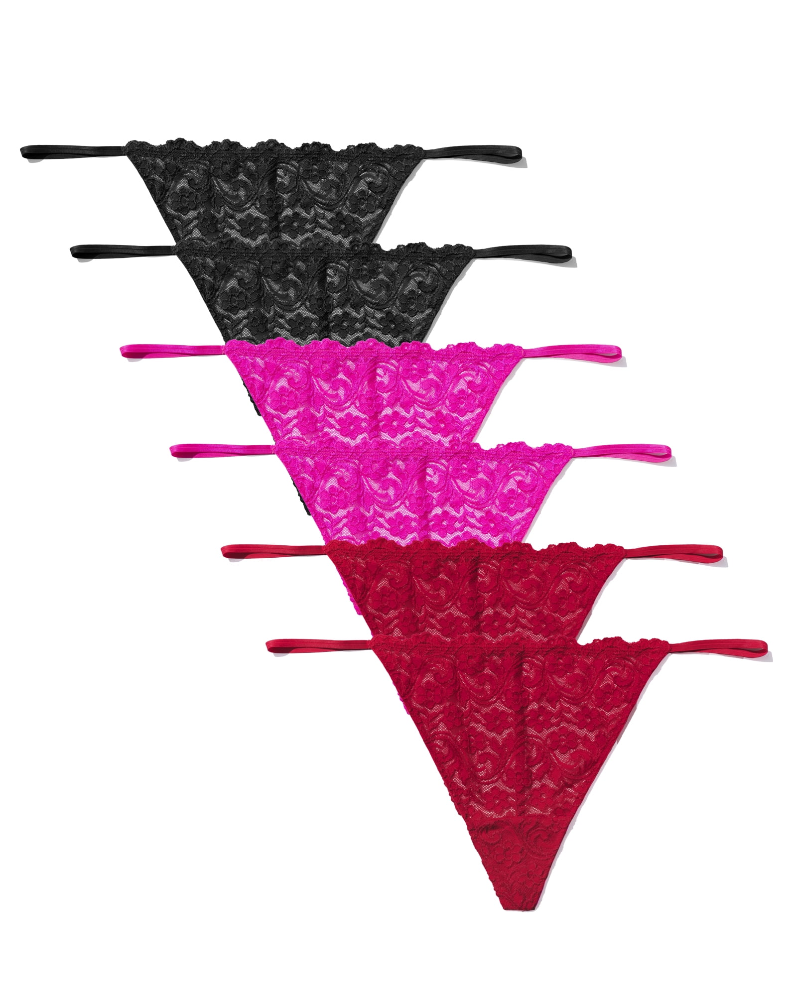 Smart & Sexy Women's Signature Lace G String Thong Panty, 6-Pack - Walmart.com