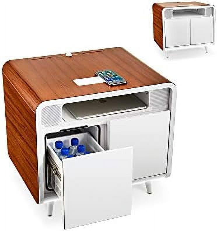 Smart Side/Nightstand Table - with Cooling Drawer, Wireless Charging ...