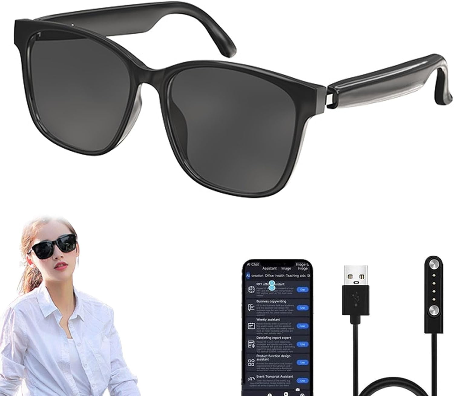 Smart Simultaneous Interpretation Glasses and Headphones, AI Translator ...