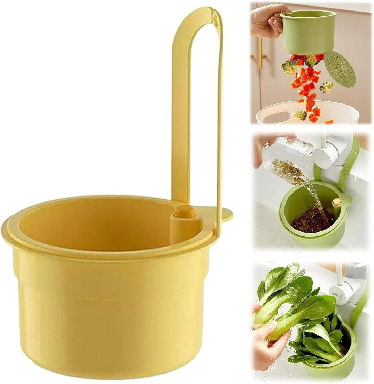 Smart Sink Hanging Strainer - 2025 New 2Pcs Kitchen Sink Strainer ...