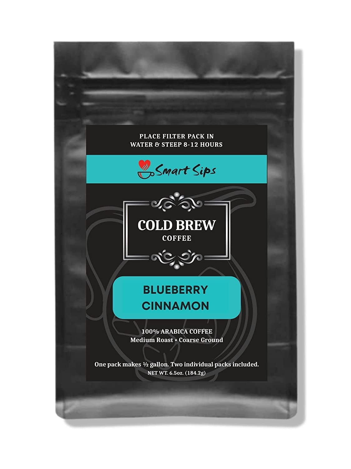 Smart Sips, Blueberry Cinnamon Cold Brew Ground Flavored Coffee (4 Pack) - Walmart.com