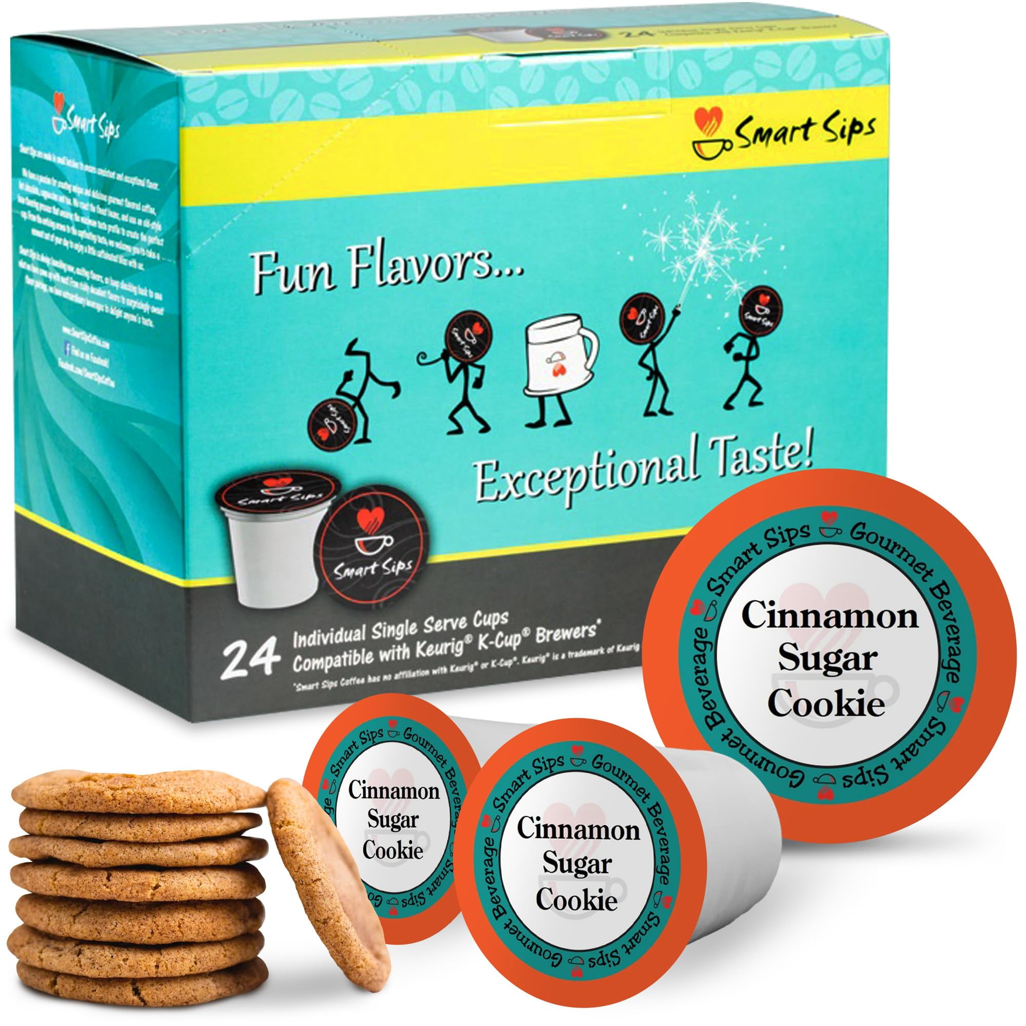 Smart Sips Coffee, AJH3 Cinnamon Sugar Cookie Coffee, Medium Roast ...