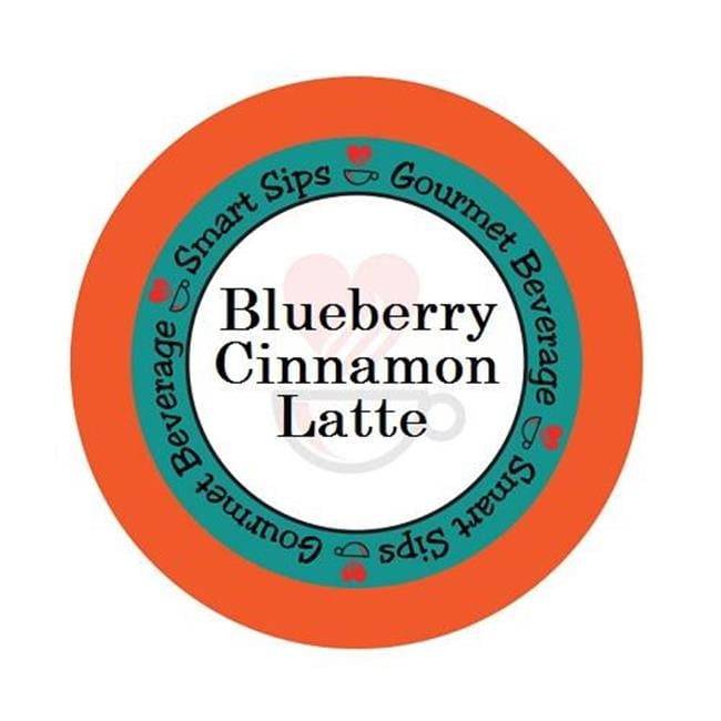 Smart Sips Coffee Blueberry Cinnamon Latte & 24 Single Serve Cups for ...