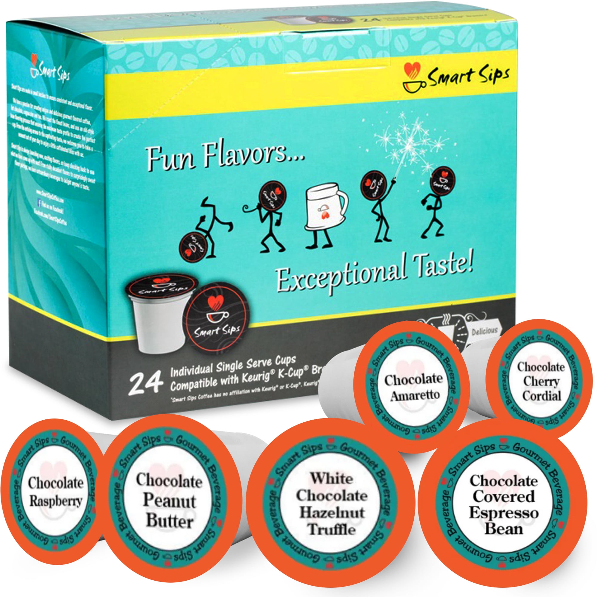 Smart Sips Coffee, Chocolate Obsession Gourmet Coffee Variety Sampler ...