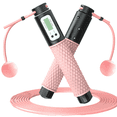 Smart Skipping Rope with Counter, Jump Ropes with Cordless Ball, Burn ...