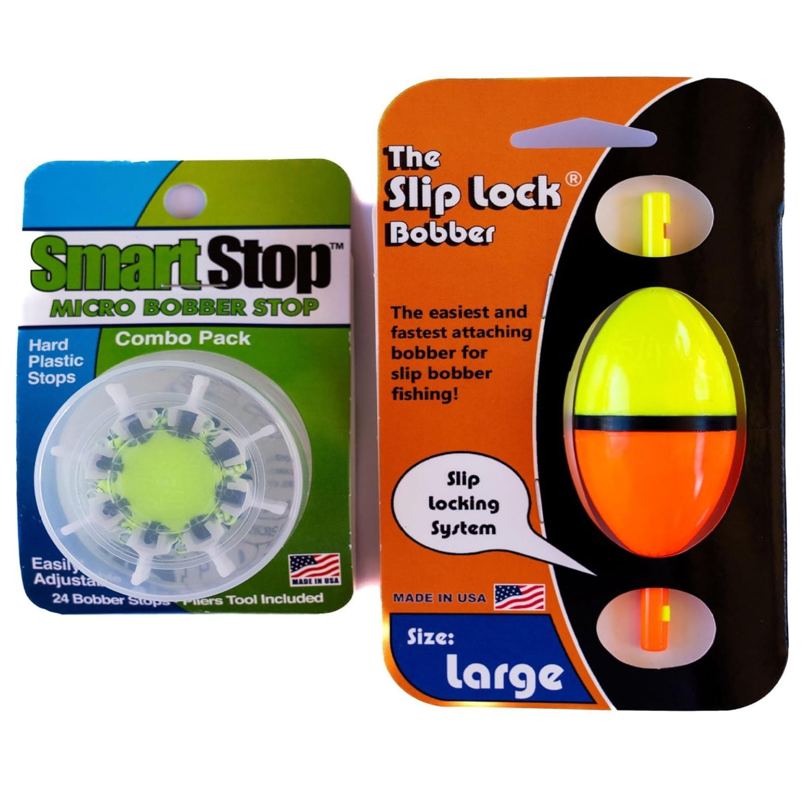 Smart Slip Lock Bobber and Smart Stop Micro Bobber Stop Combo Pack ...
