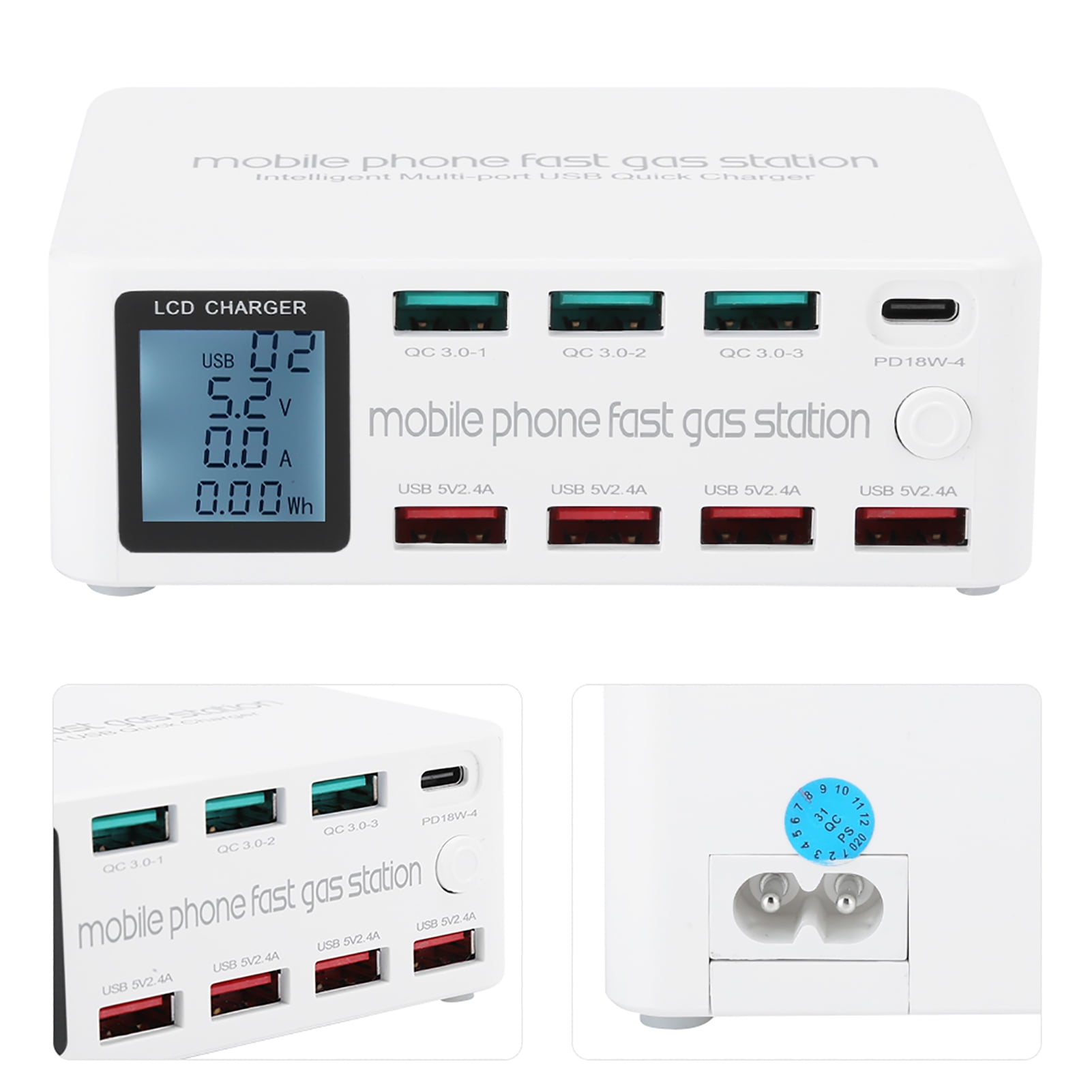 Smart Socket Bracket,USBCharsing Station,8 IN 1 Multifunction USB ...