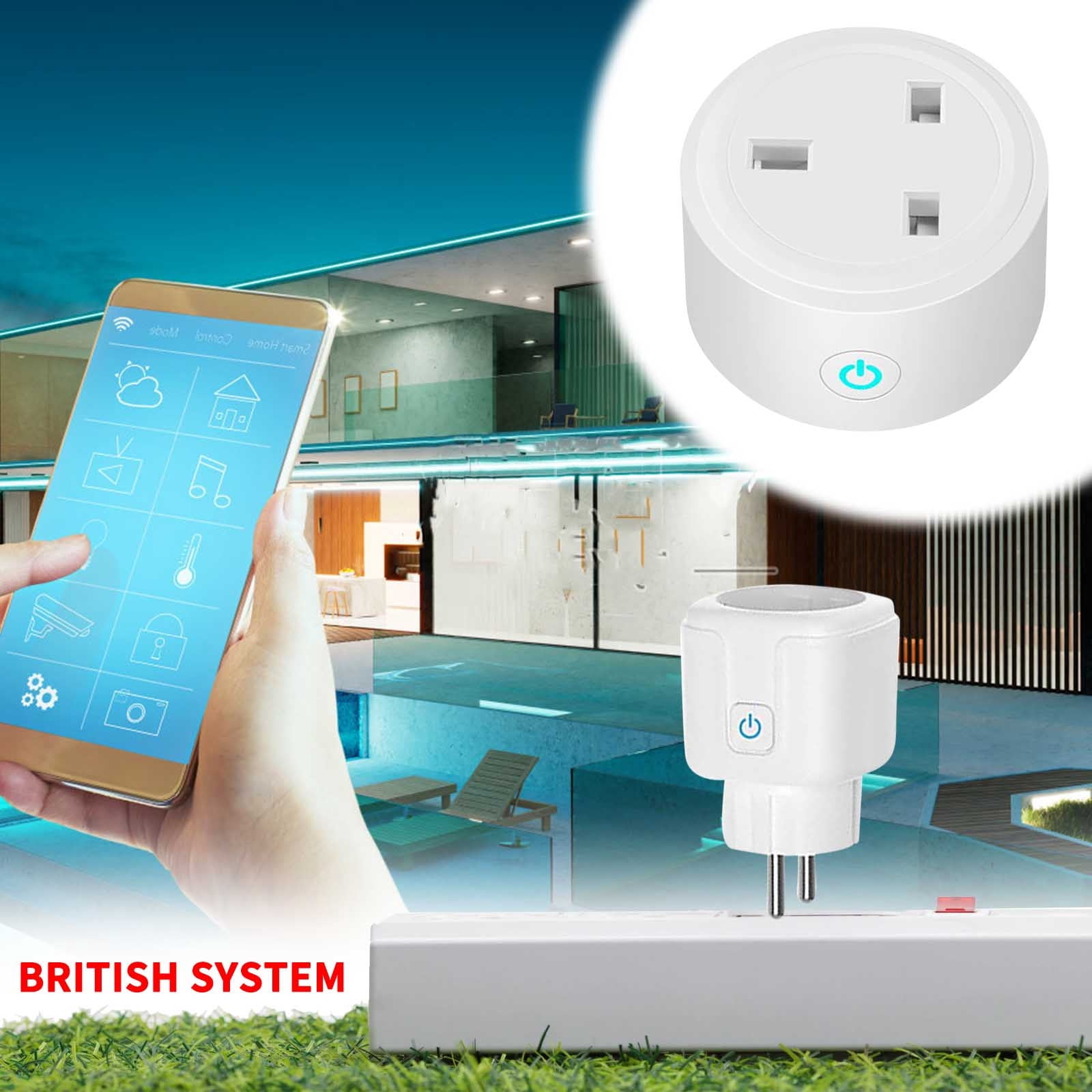 Smart Socket Tuya WiFi Smart Plug 16A Power Mornitor Socket Energy ...