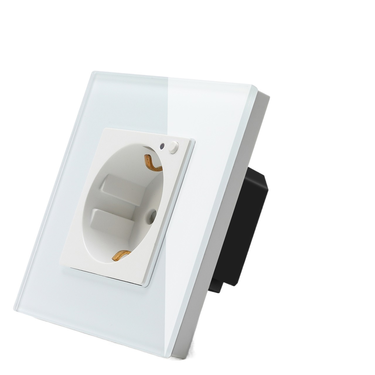 Smart Socket Wall With Luxury Crystal Glass Panel 86mm WiFi Smart Smart ...