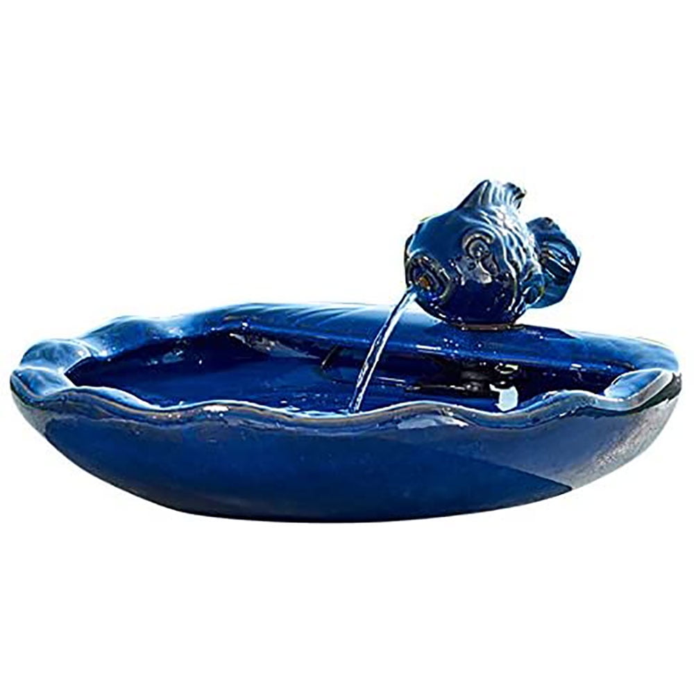 Smart Solar Outdoor Water Fountain - Solar Powered Koi Fountain with ...