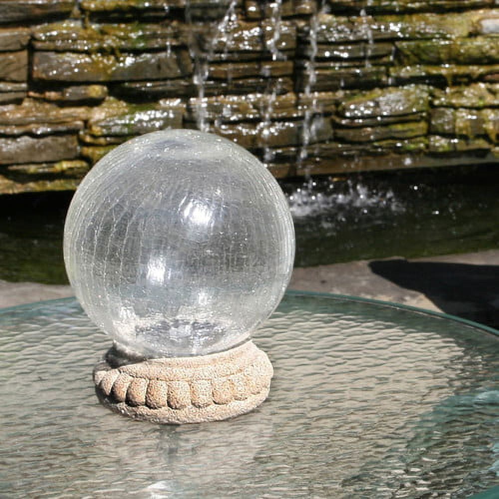Smart Solar 3568MRM1 Chameleon Crackled Glass Solar Gazing Ball on ...