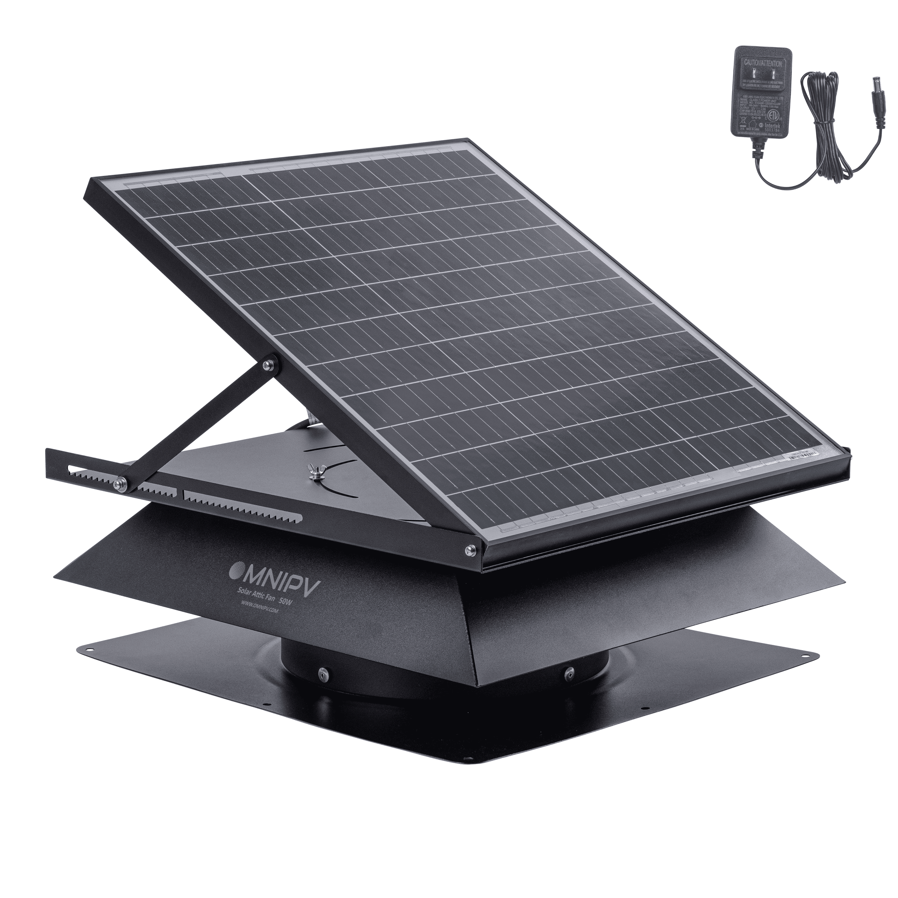 Smart Solar Attic Fan Pro – Roof Ventilation Fan, 2850 CFM, 50W Panel ...