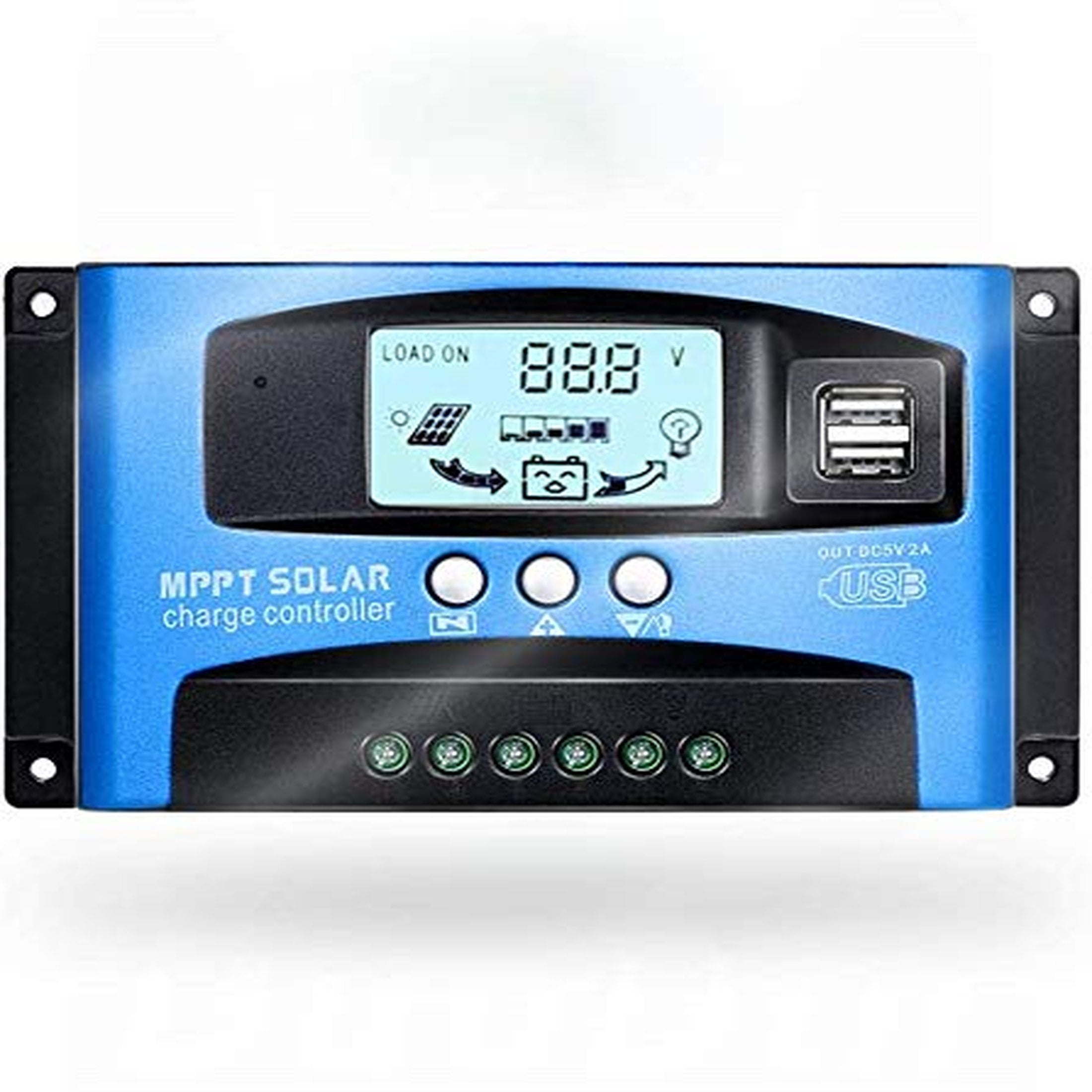 Smart Solar Charge Controller 40AMP with LCD Display and Dual USB Ports ...