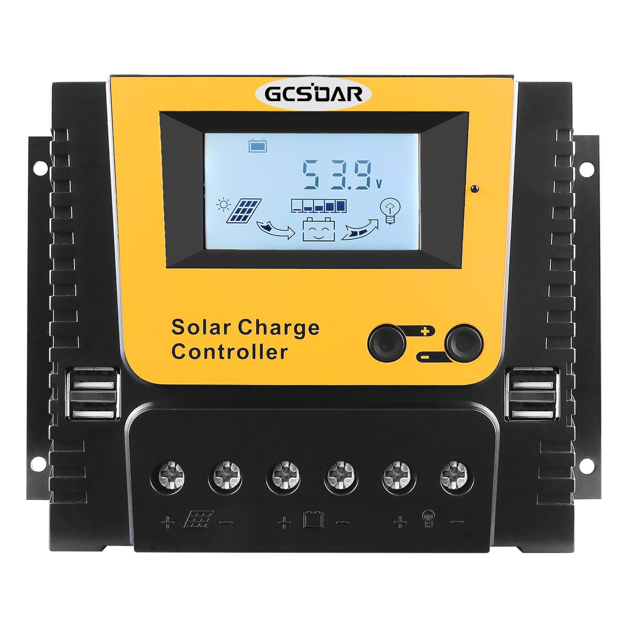 Smart Solar Charge Controller 60A with LCD Display for Multiple Battery ...