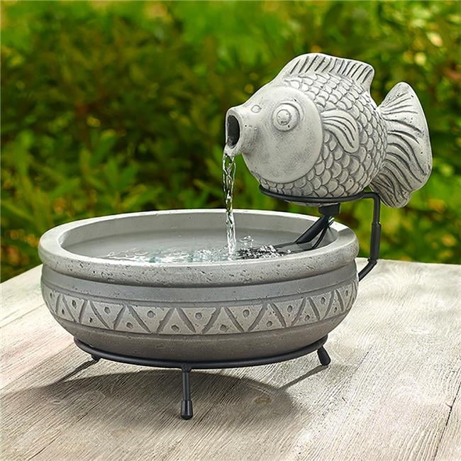 Marin Solar Fish Fountain - Walmart.com