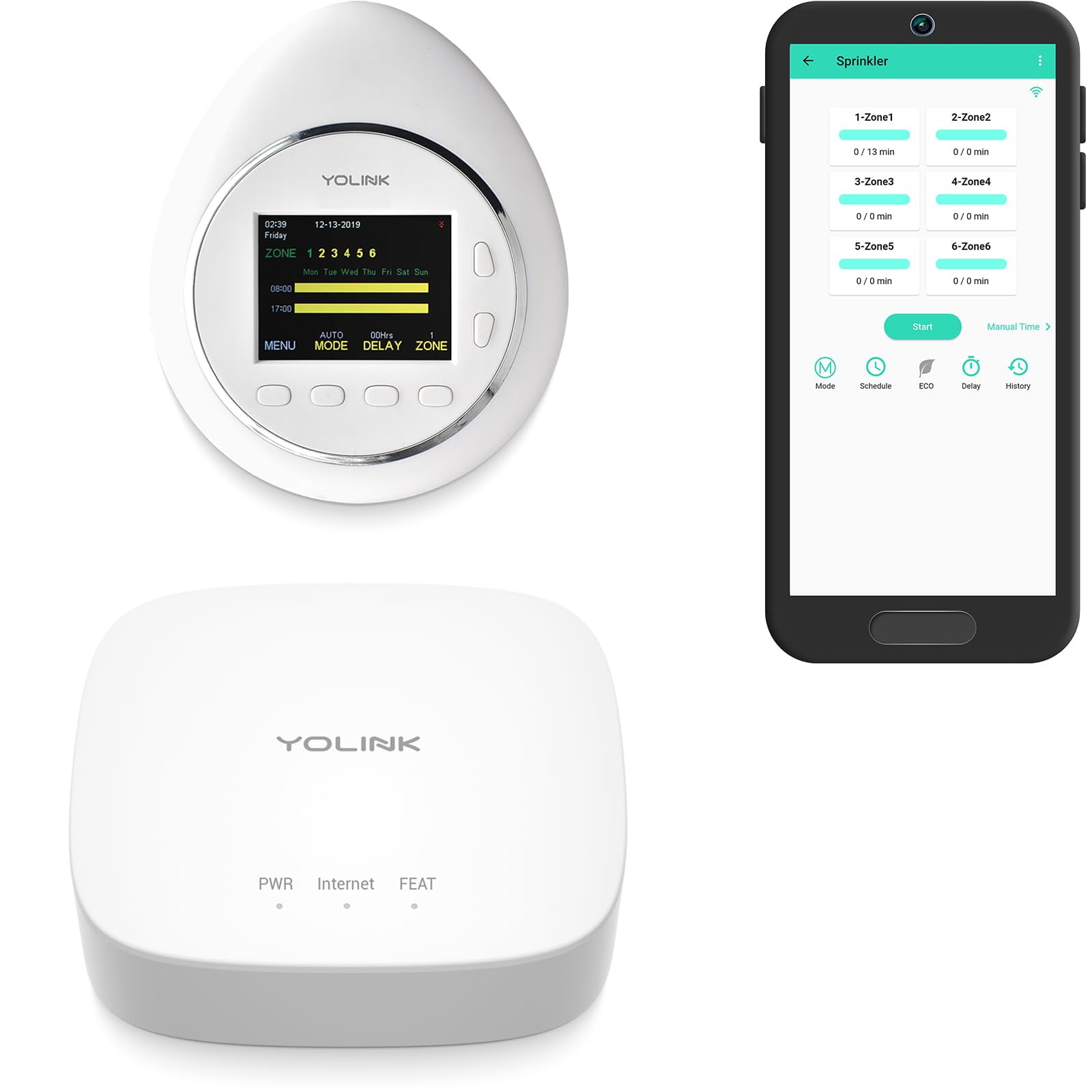 Smart Sprinkler Controller, YoLink 1/4 Mile World's Longest Range ...