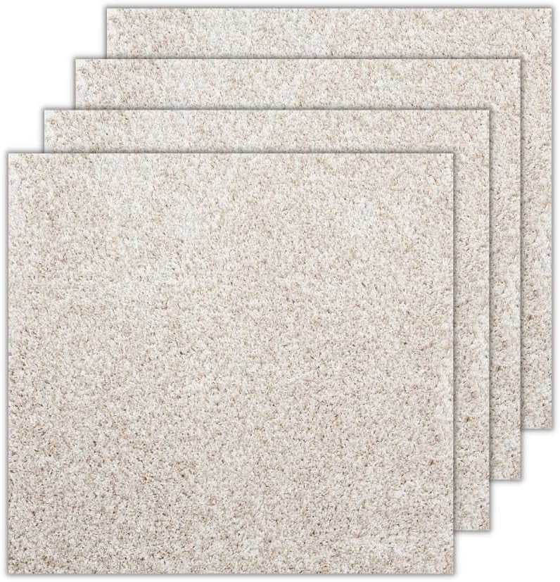 Smart Squares Easy Street Premium Made in The USA Carpet Tiles 18x18 Inch, Soft Padded, Seamless ...