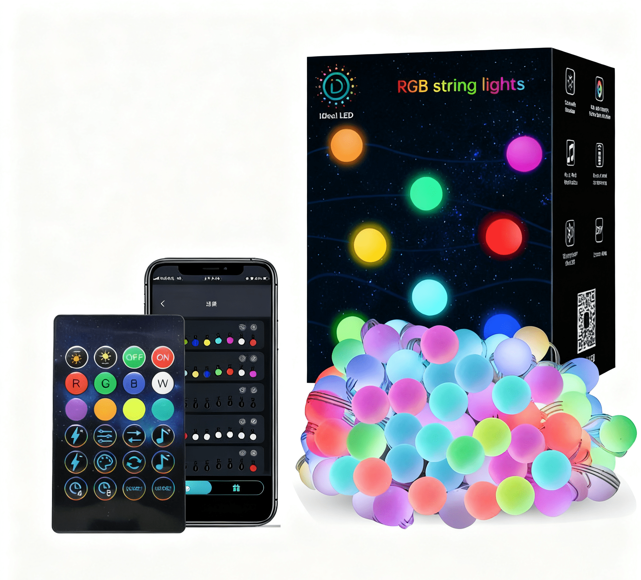 Smart String Lights, 33ft 66LED Color Changing RGBIC Twinkle Starry ...